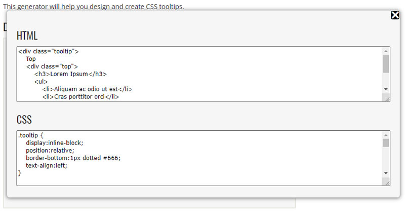 Menucool Css Tooltip Generator 提示訊息框 Css 語法產生器 關鍵應用