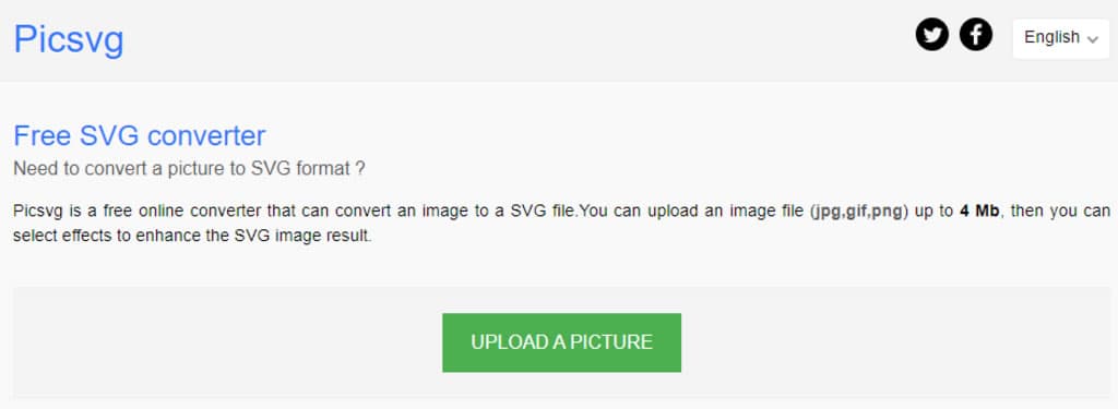 Picsvg 免費 SVG 線上轉換器，支援 jpg、gif 與 png – 關鍵應用