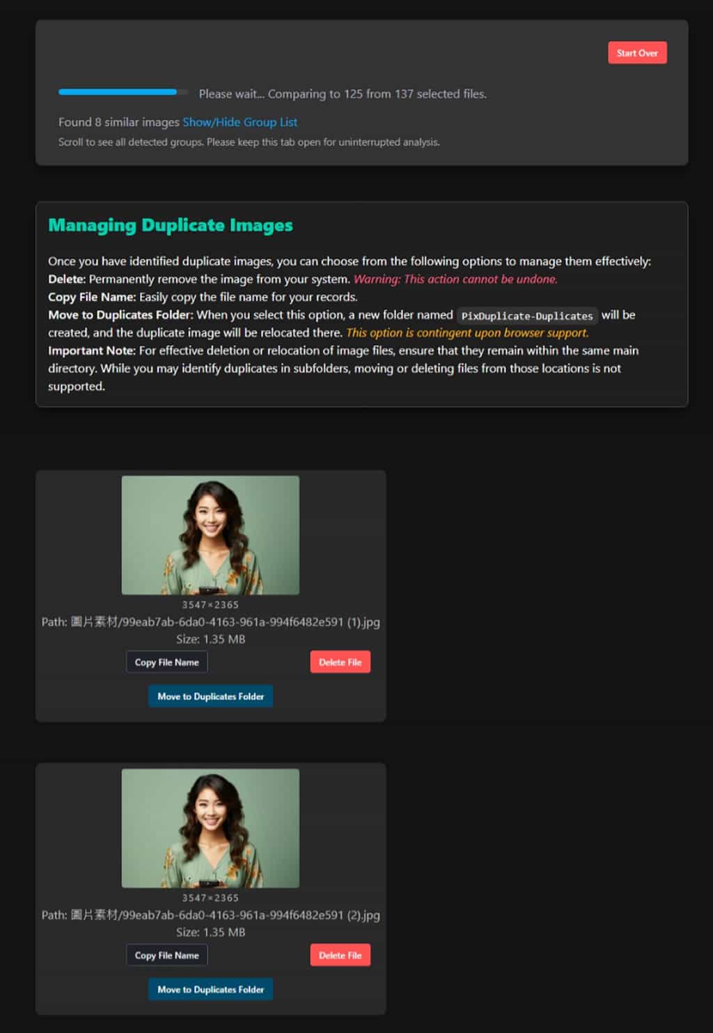 PixDuplicate：免上傳快速找出並刪除重複照片的免費線上工具 – 關鍵應用